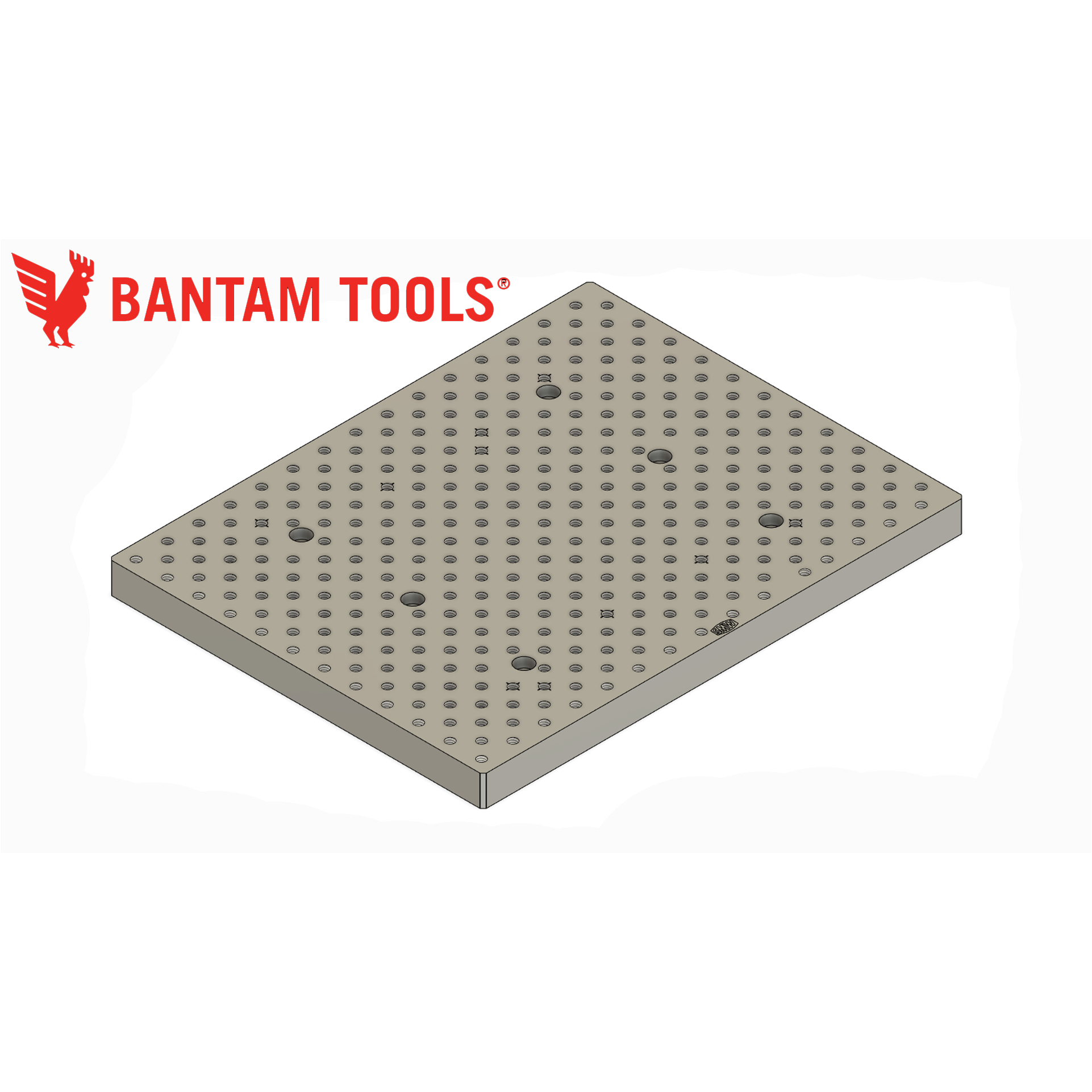 Bantam Tools Desktop CNC Milling Machine Fixture Tooling Plate ...