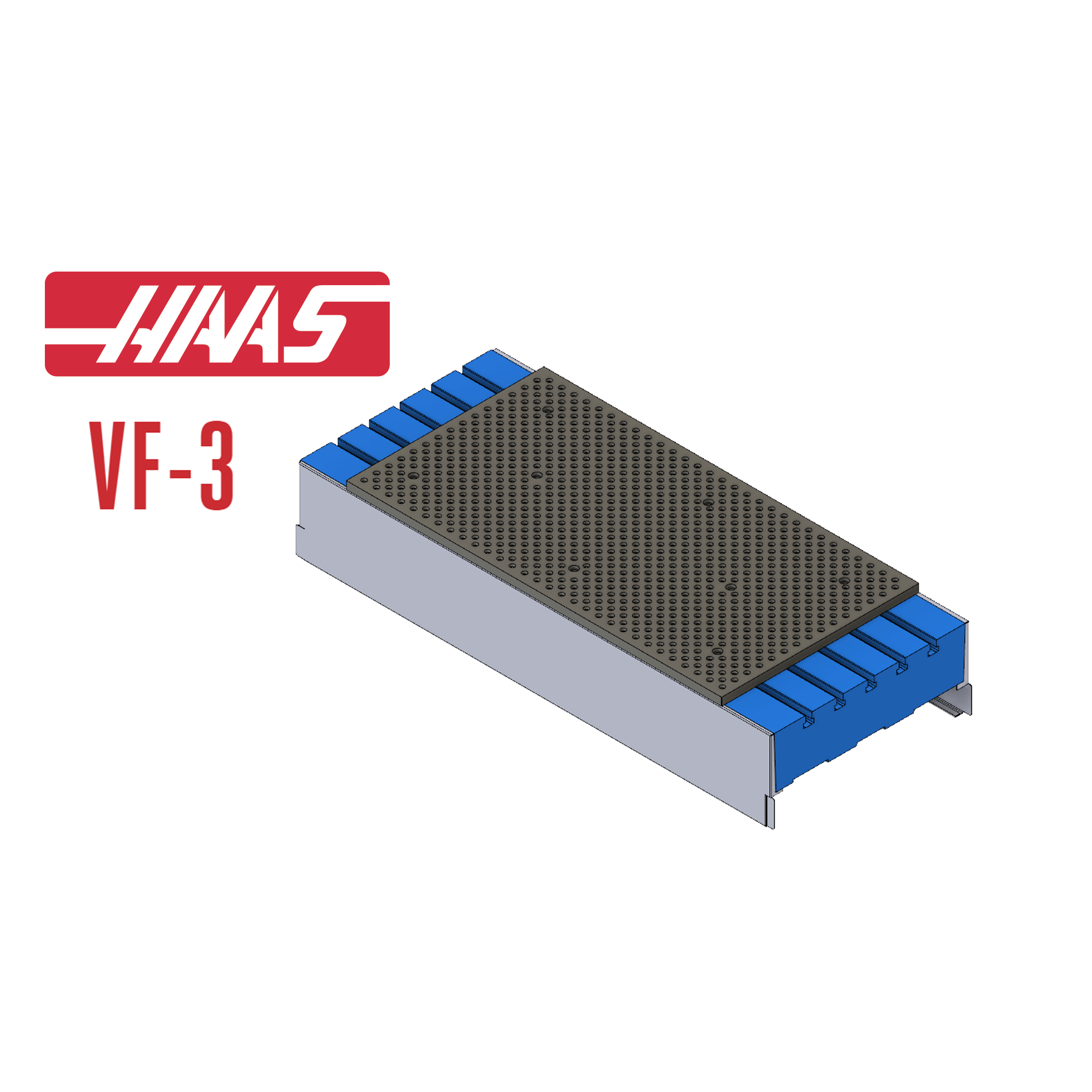 Haas VF-3 Fixture Tooling Plate – Saunders Machine Works
